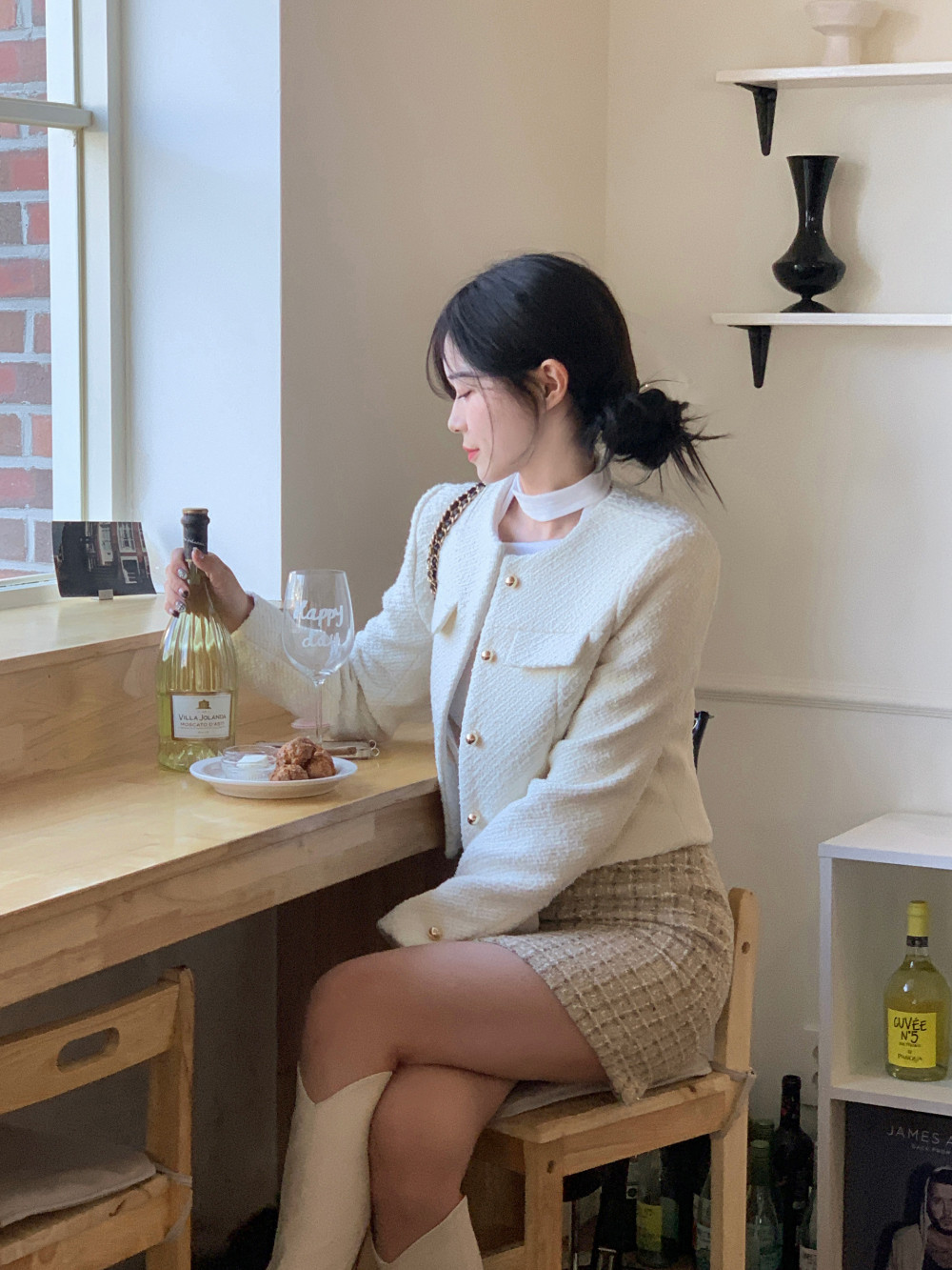 Codibook｜韓國 Dayroze 彈性露肩修身上衣[預購]長袖上衣 女裝 | 蝦皮購物