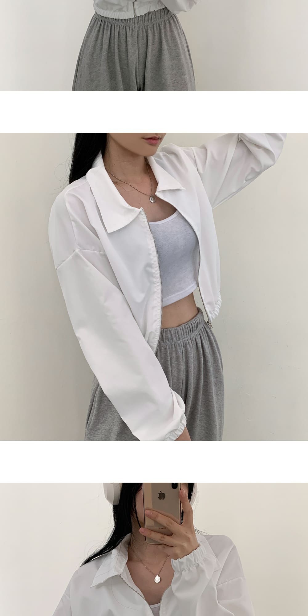 Codibook｜韓國 thepink 寬鬆短版翻領拉鍊外套 3色[預購]拉鍊外套 女裝 | 蝦皮購物