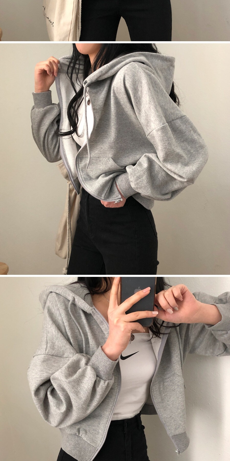 Codibook｜韓國 gifteabox 日常短版連帽拉鍊外套[預購]拉鍊外套 連帽上衣 女裝 | 蝦皮購物