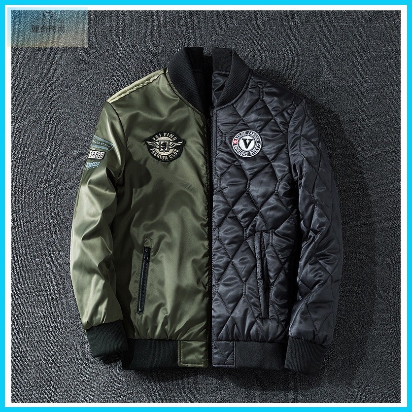 【台灣出貨】 M-7XL大尺碼鋪棉加厚保暖男女飛行外套 棒球領外套 美式外套 防風外套 MA1飛行員夾克 棒球外套騎車外 | 蝦皮購物