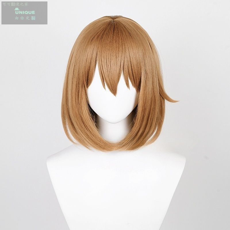 台灣出貨 萬聖節 假髮 二次元 輕音少女K-ON!平澤唯呆唯yui平氫唯 cos假髮 cosplay 角色扮演 動漫周邊 | 蝦皮購物
