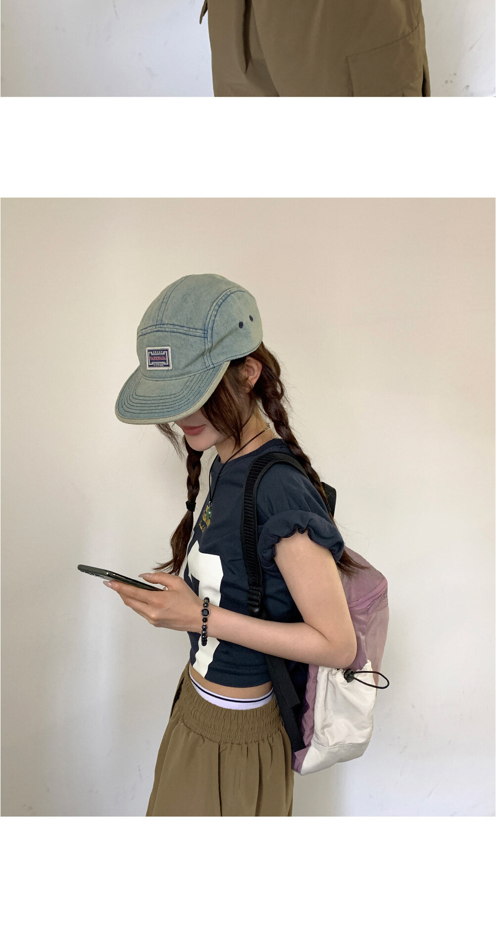 Codibook｜韓國 ondeed 拼色尼龍網狀抽繩雙肩背包[預購]背包 女裝 | 蝦皮購物