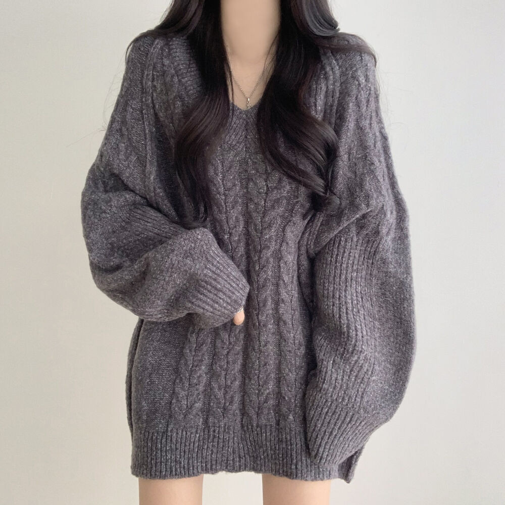 Codibook｜韓國 moodloveroom 微厚麻花紋長款V領針織衫[預購]針織衫 毛衣 女裝 | 蝦皮購物