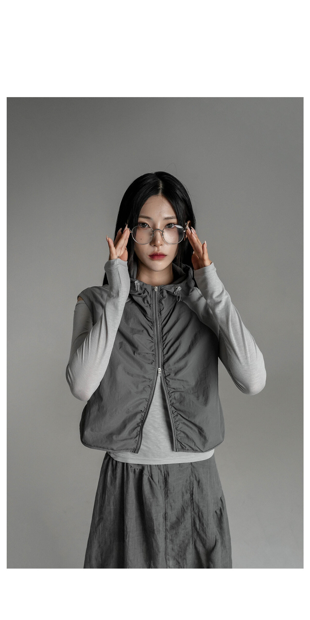 Codibook｜韓國 binary01 抽繩設計輕薄防風外套[預購]拉鍊外套 女裝 | 蝦皮購物