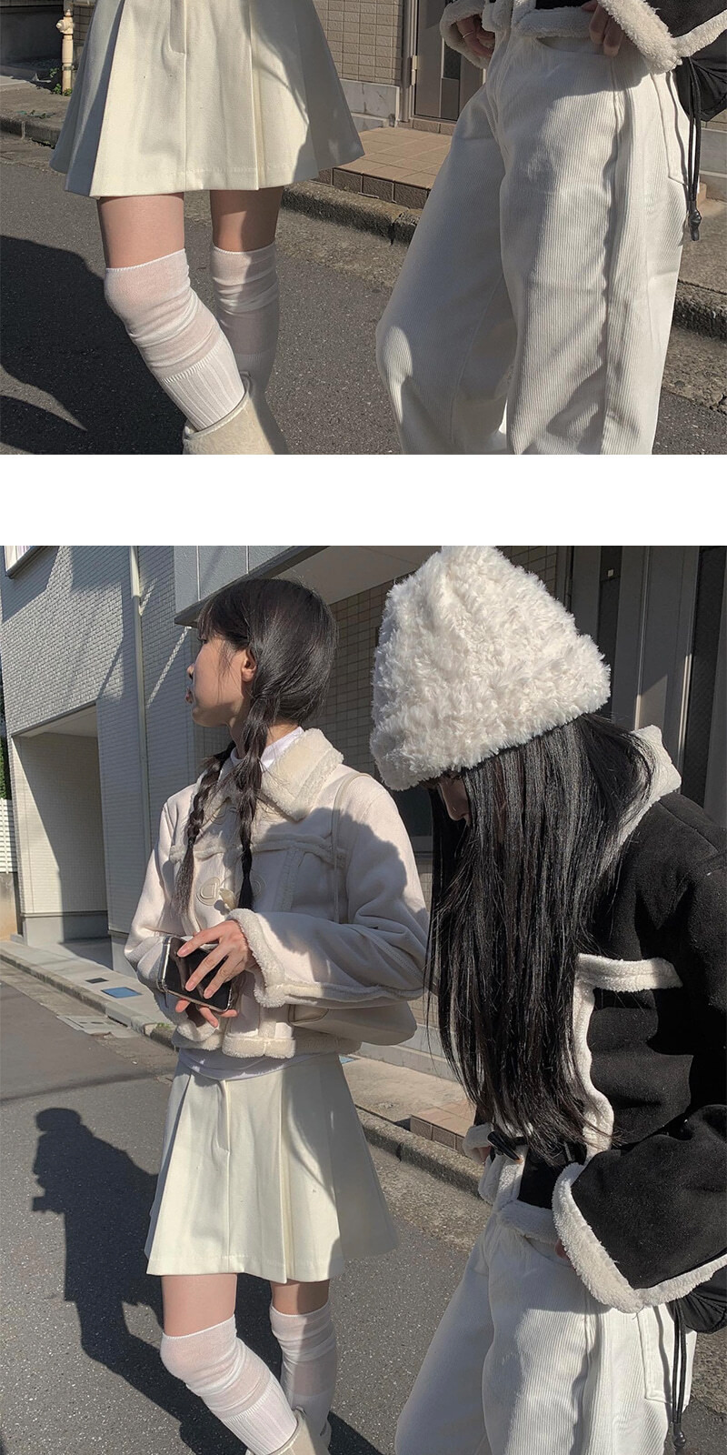 Codibook｜韓國 anyonemore 配色短版麂皮夾克外套2色[預購]夾克 牛仔外套 女裝 | 蝦皮購物