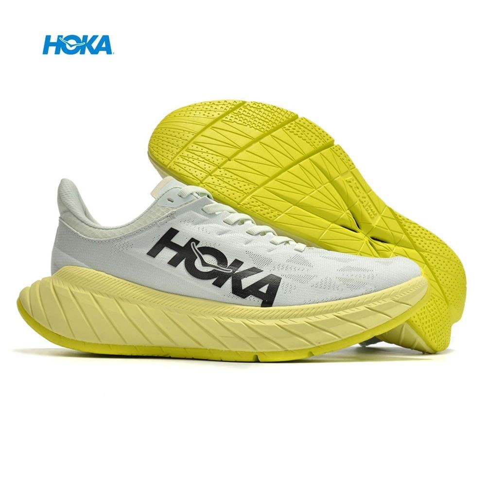 Readystock HOKA ONE Carbon X 2 紅灰黃減震運動跑鞋 HRKK | 蝦皮購物