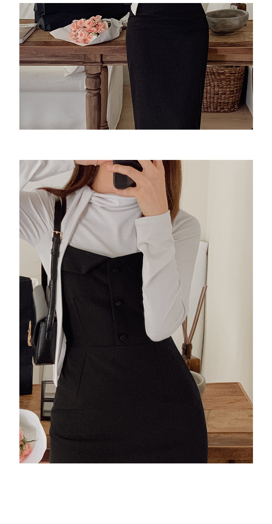 Codibook｜韓國 ANOTHER TWEE 方領吊帶洋裝[預購]長洋裝 吊帶裙 女裝 | 蝦皮購物