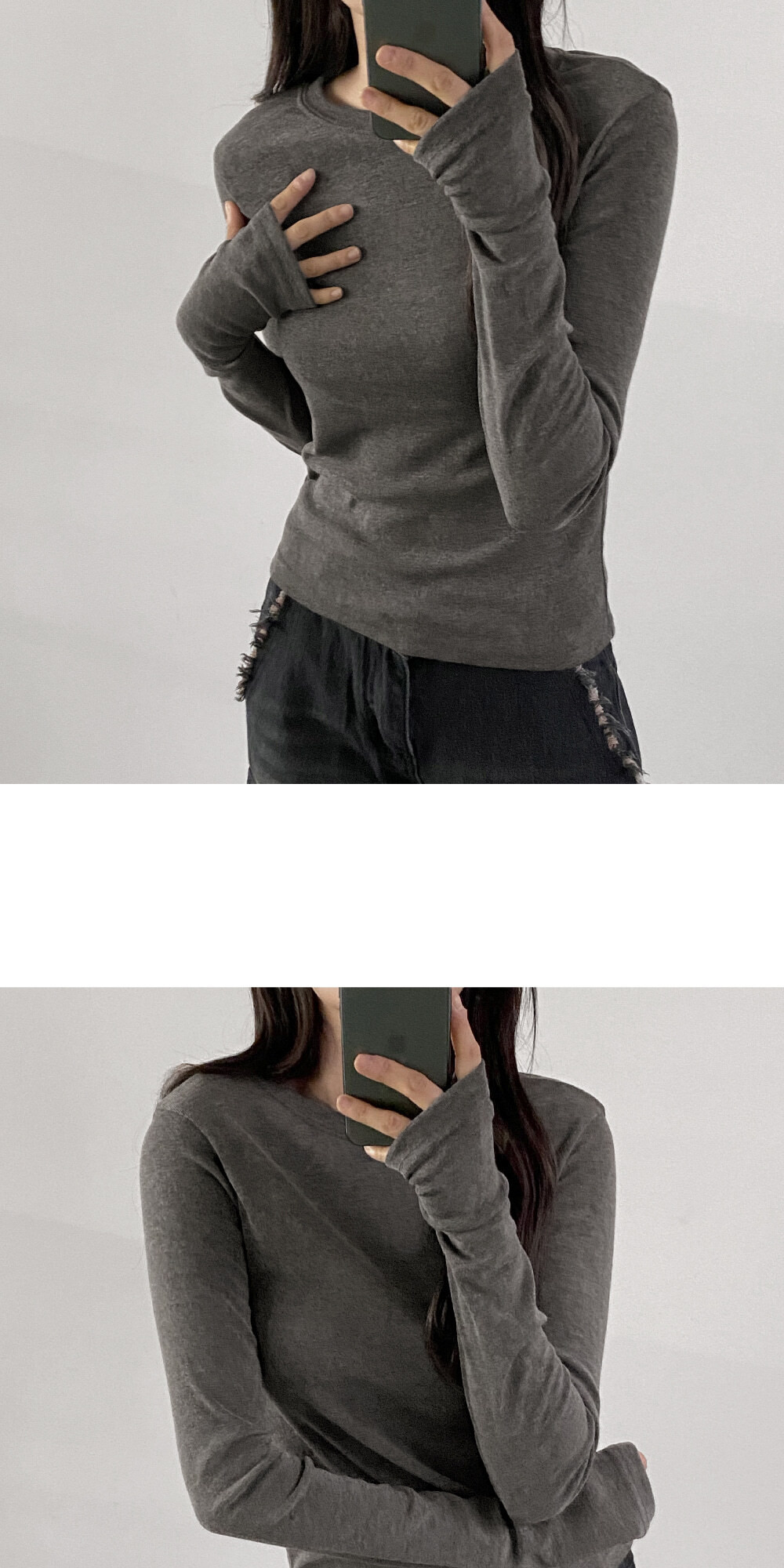 Codibook｜韓國 ondeed 貼身短版長袖上衣[預購]長袖上衣 T恤 女裝 | 蝦皮購物