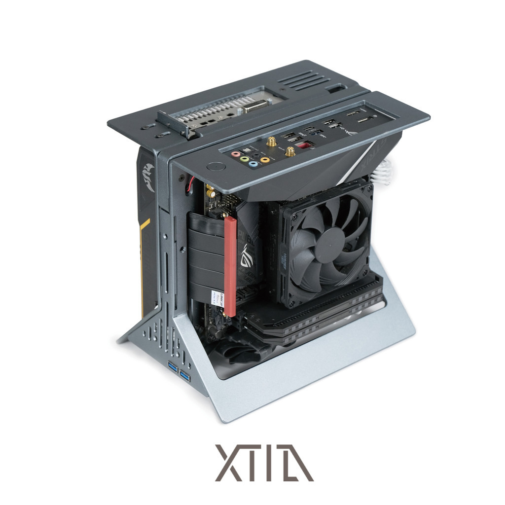 case pc case 電腦XPROTO-Mini XTIA ITX開放式1U核顯全鋁豎垂直便 | 蝦皮購物