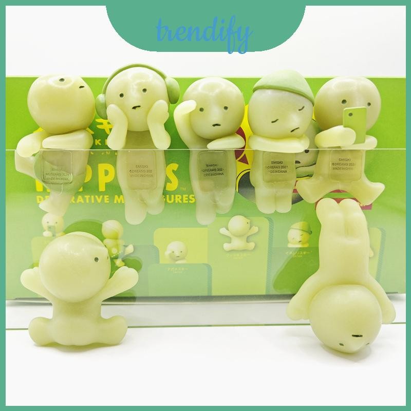 Glow In Collectible The Dark Corner Buddy Pvc 人偶什錦 6 和 7 款 | 蝦皮購物