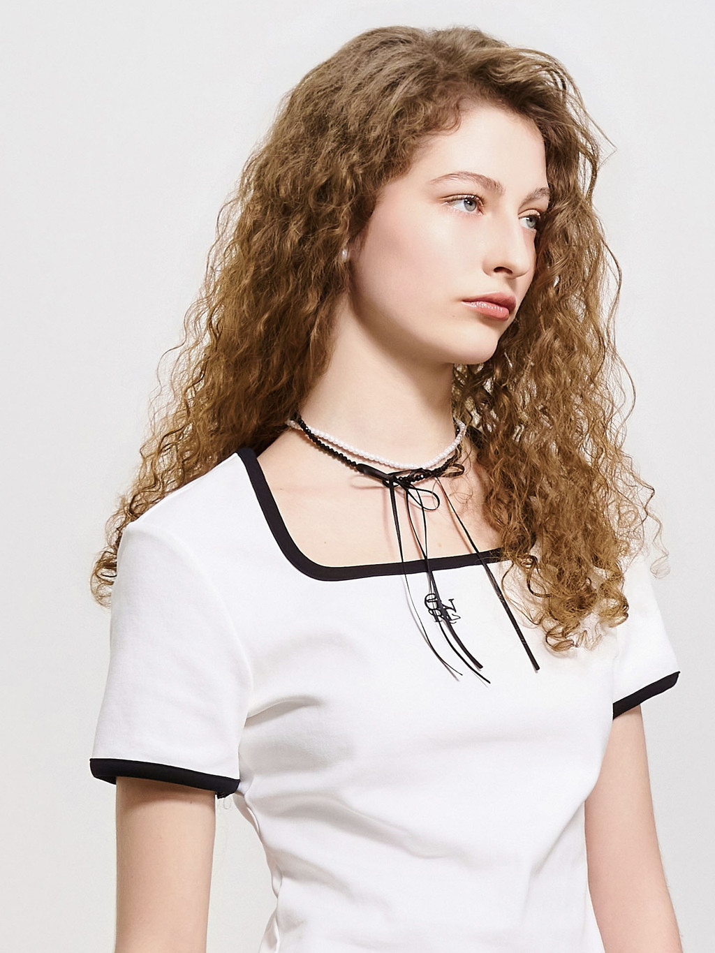 Codibook｜韓國 GENERAL IDEA 方形配色圓領短袖上衣[預購]短袖上衣 T恤 女裝 | 蝦皮購物