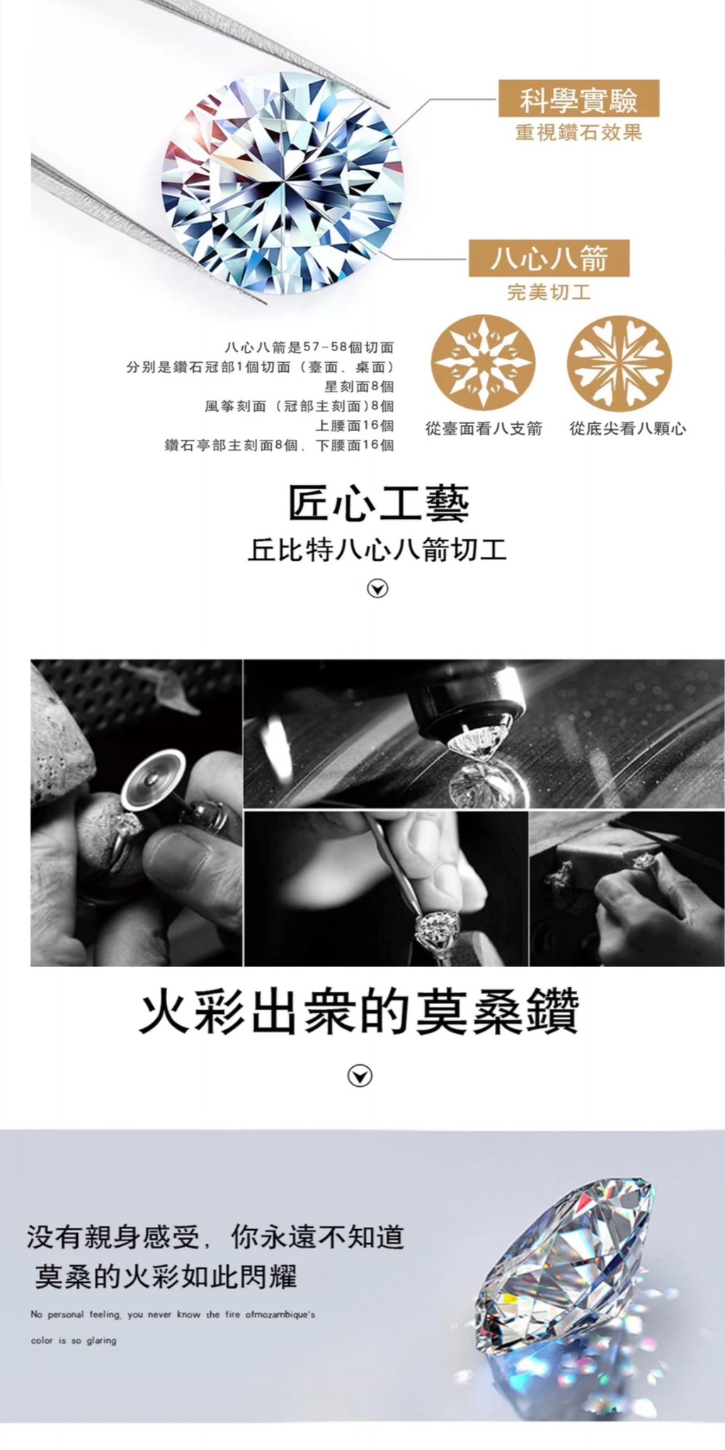 【YG珠寶】莫桑石戒指 鑽戒 戒指 滿鑽戒指 S925純銀高碳鑽戒指女 八心八箭戒指女款 疊戴滿鑽排戒 高級感 | 蝦皮購物