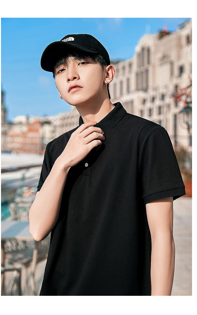 POLO衫上衣 男士POLO衫 可訂製 商務 4S店賓士汽車logo夏季美式純棉翻領印花緊身重磅t恤男T恤 | 蝦皮購物