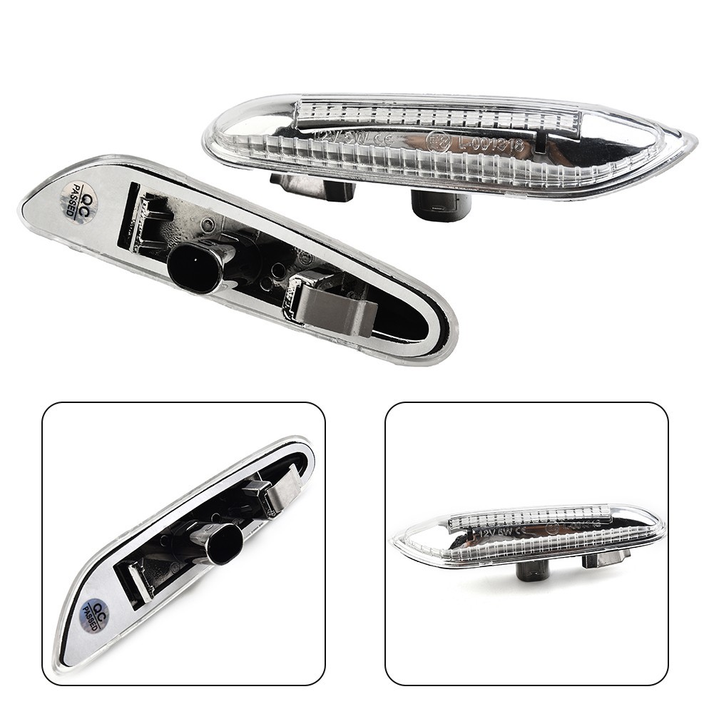 BMW [KOMO] 動態 LED 側標清晰轉向燈適用於寶馬 E46 E90 E91 E92 E60 E87 E82 | 蝦皮購物