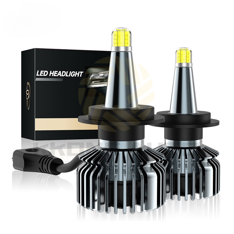 台灣出貨 汽車LED大燈 霧燈 D3 360度發光 H1 H7 H11 9005 9006 9012超級解碼 8面 | 蝦皮購物