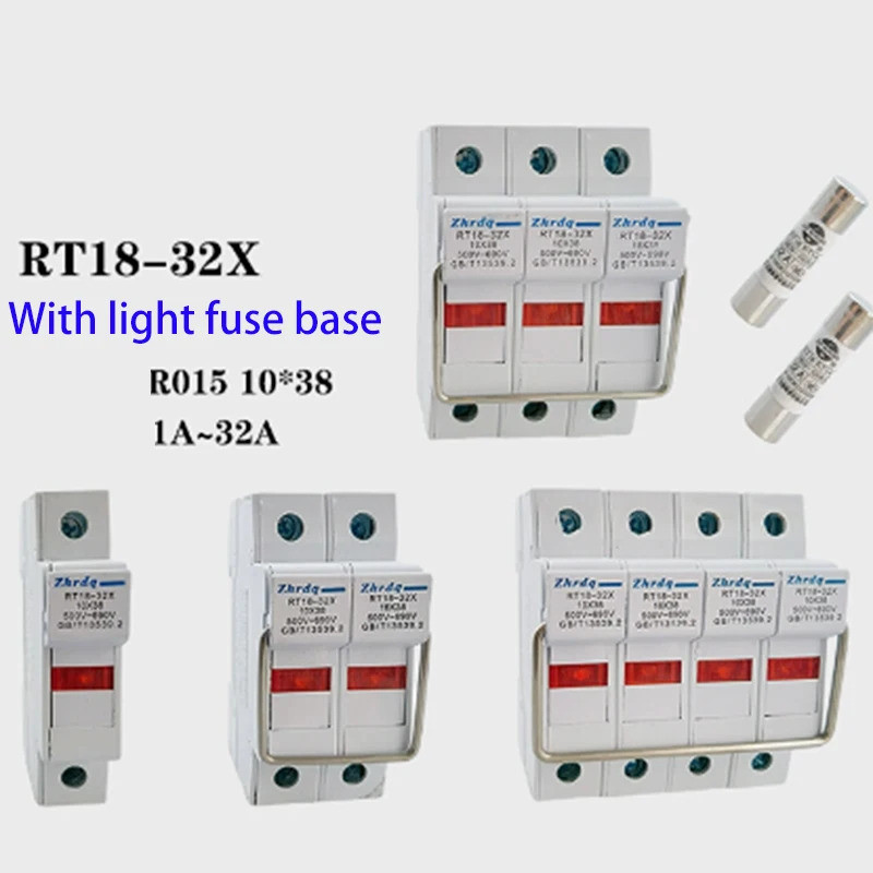 4P RT18-32 RT18-32X 1P 2P 3P 4Pole AC 500V-690V 保險絲鏈接 10x38 | 蝦皮購物