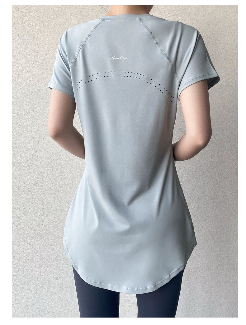 【台灣出貨】【店鋪熱銷】瑜伽服春夏鞦上衣遮臀跑步健身顯瘦T恤運動中長款長短袖透氣女大码女装 胖妹妹 大尺码 | 蝦皮購物