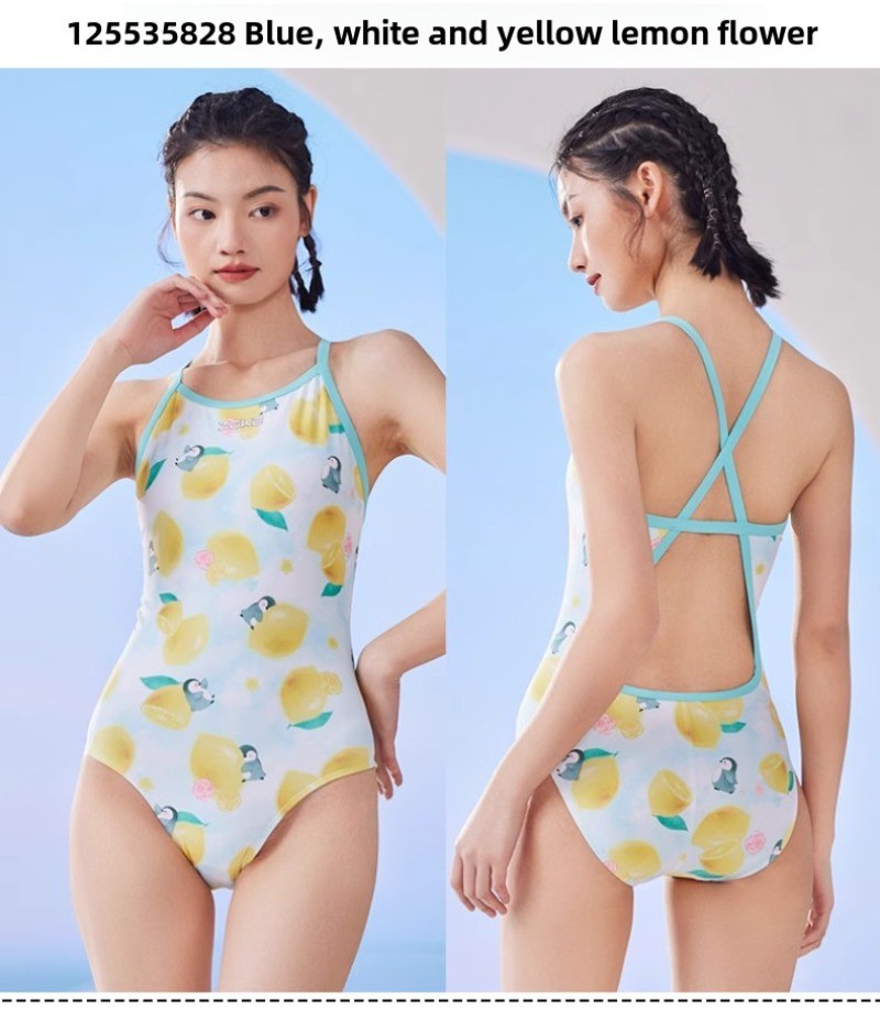 Zoke 2025 女式比賽泳衣優雅鳳凰印花設計低背連體賽車泳衣 | 蝦皮購物