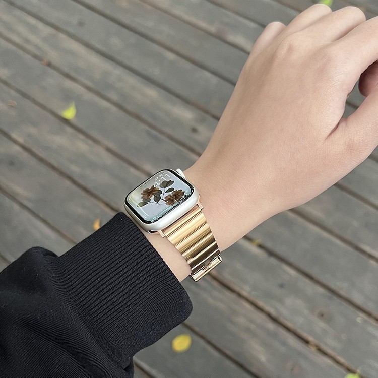新款 金屬錶帶 卡扣式不鏽鋼 適用 Apple Watch 10 9 8 7 6 5 SE蘋果手錶帶 42mm 46mm | 蝦皮購物