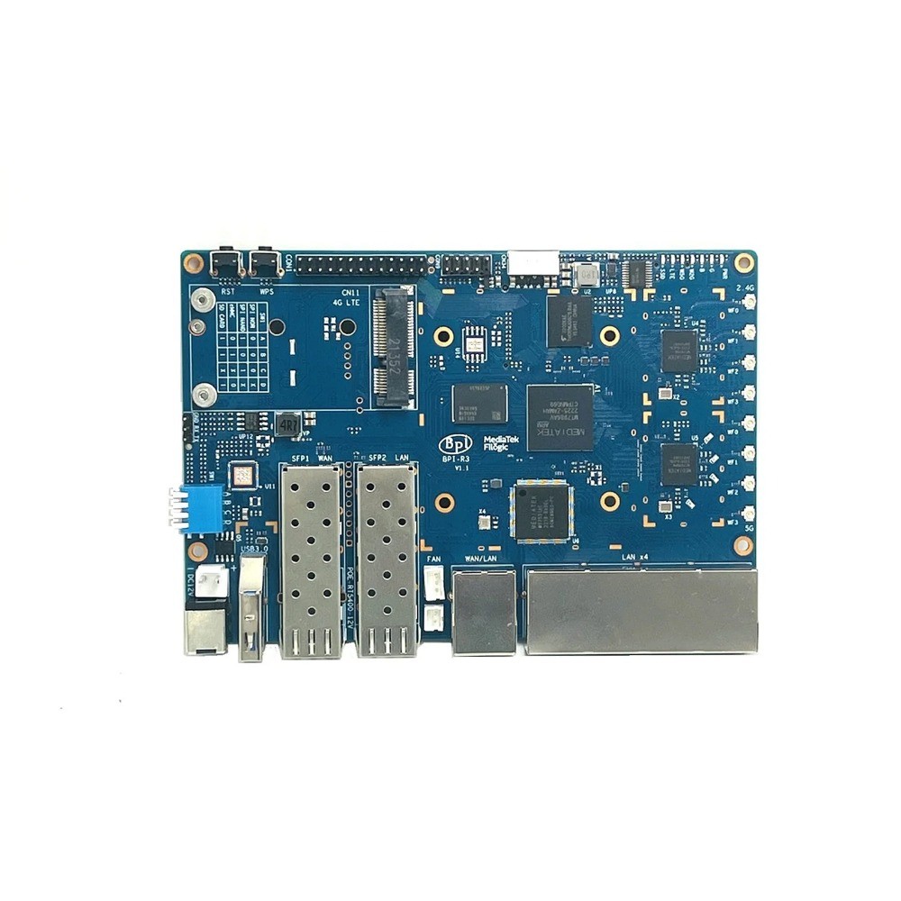 Banana Pi BPI R3 聯發科 MT7986 四核路由器開發板,2G DDR RAM,8G eMMC Flas | 蝦皮購物