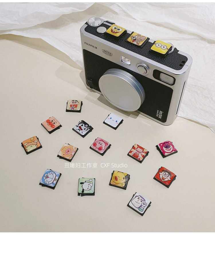 適用佳能r50索尼zve10富士微單眼相機卡通平面熱靴蓋接受來圖訂製 | 蝦皮購物