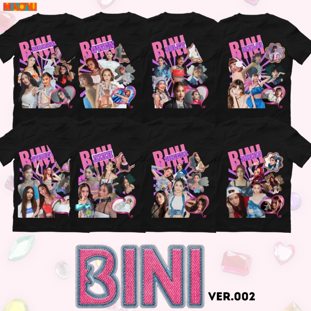 Bini Shirt VER 2 / Bini P-POP GROUP / FAN MADE Bini 襯衫 / 高級 | 蝦皮購物