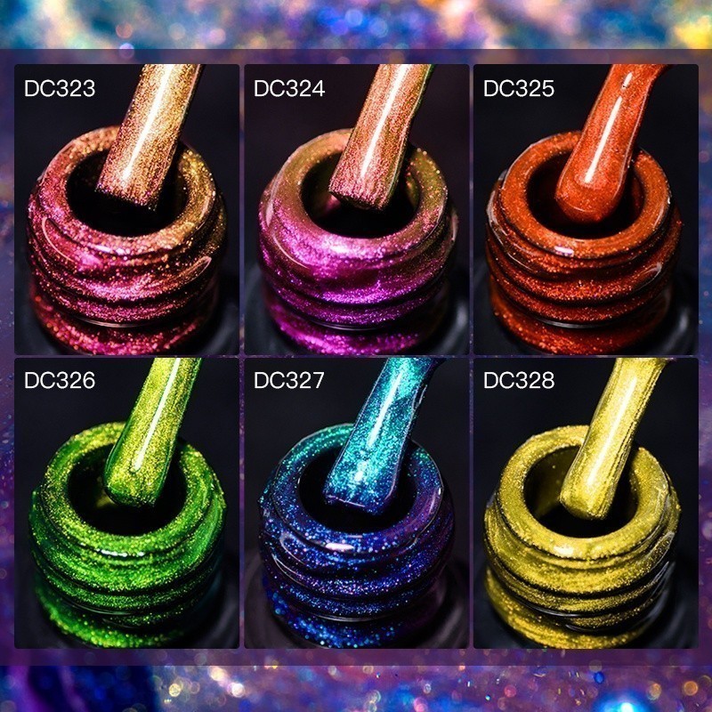 Mtssii 7毫升 月光碎鑽猫眼膠 碎鑽光療猫眼膠 蹦迪美甲膠 月光貓眼膠 貓眼光療膠 甲油膠 超閃甲油膠 | 蝦皮購物