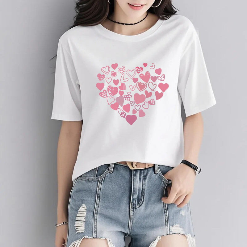 現貨24H出貨花卉印花S-5XL韓版220斤可穿oversize寬鬆顯瘦休閒百搭T恤通勤百搭圓領衫短袖夏季上衣ins風 | 蝦皮購物