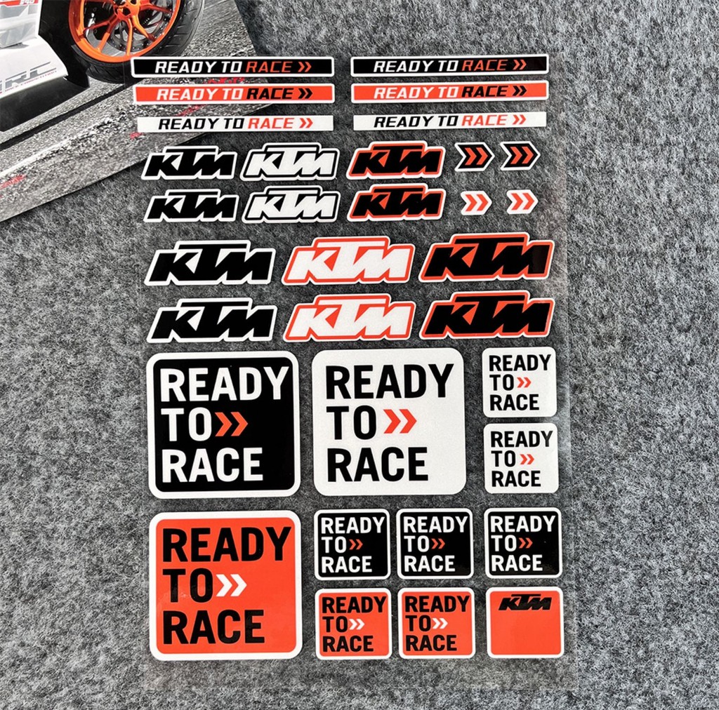 【台灣出貨】貼紙 車貼 貼花 適用於KTM反光貼紙機車改裝杜克公爵貼花DUKE/RC/R2R/200/250/390 | 蝦皮購物