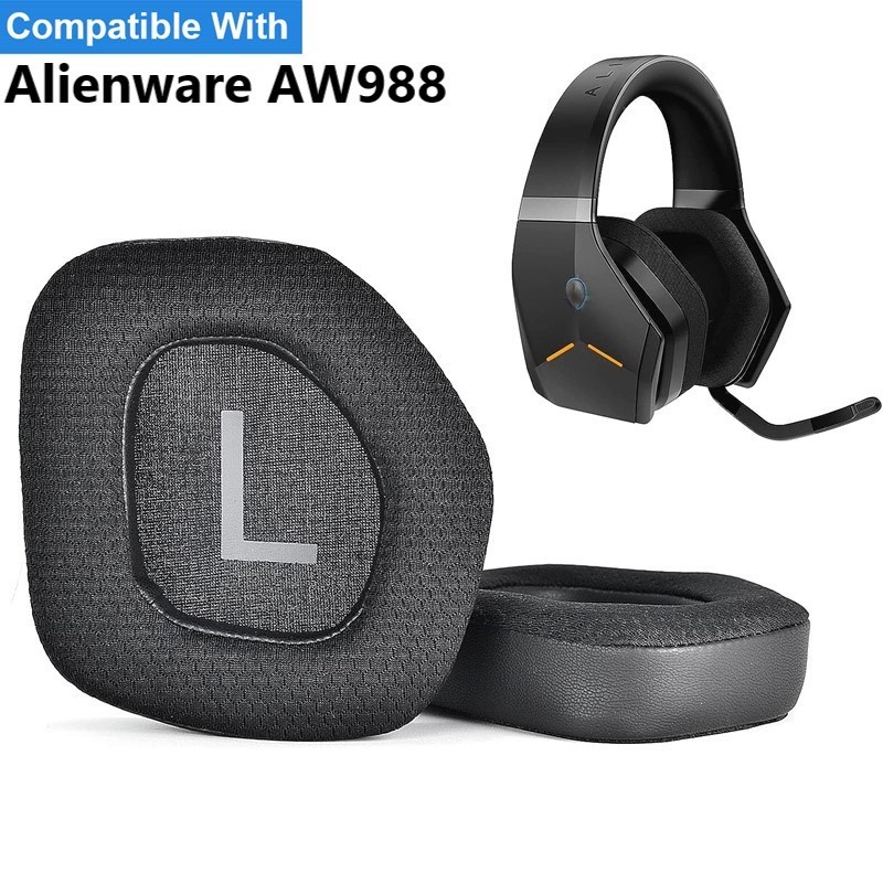 Alienware AW988 耳機耳墊墊海綿耳機耳罩的冷卻凝膠替換耳墊 | 蝦皮購物