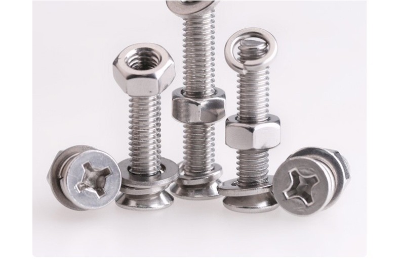 【XJK】304不鏽鋼平頭螺絲螺母墊片組合M2-M10螺絲 | 蝦皮購物