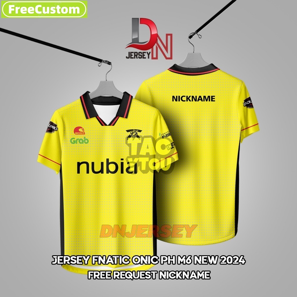 Fnatic ONIC PH Special M6 JERSEY 全新(免費定制暱稱) | 蝦皮購物