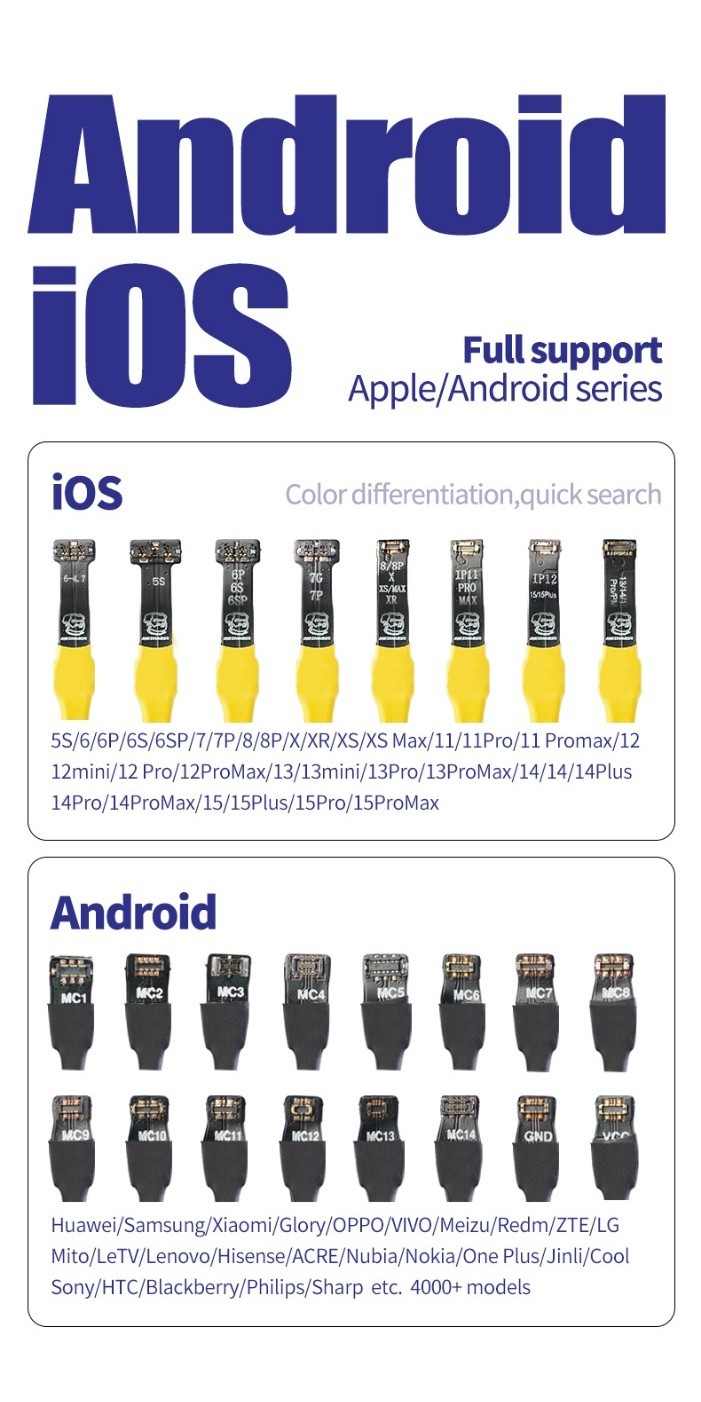 Mechanic S24 Max 電源測試線適用於 iP5-15 和 Android 手機開機線電源線 | 蝦皮購物