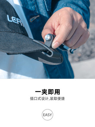 fujing 適用DJI大疆 GoPro 影石Insta360運動帽子夾Osmo Action4/3/2頭戴固定支架on | 蝦皮購物