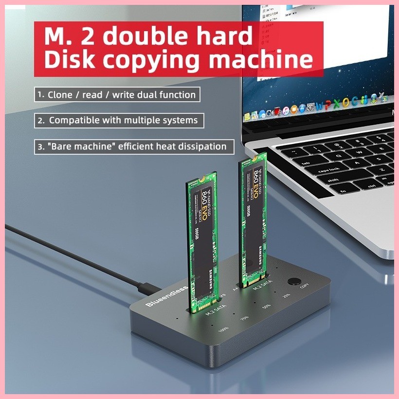 Blueendless Clone ssd M.2 外殼支持 PCIe NVME/NGFF 帶 M Key/B | 蝦皮購物