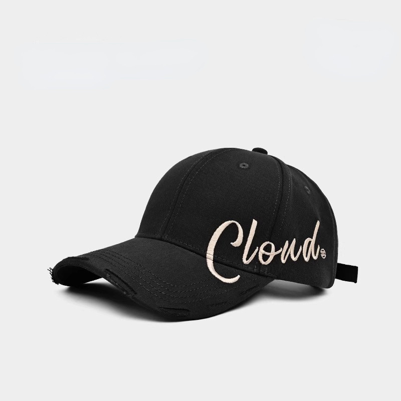 字母刺繡鴨舌帽 硬頂寬簷棒球帽 大頭圍男女情侶遮陽帽 | 蝦皮購物