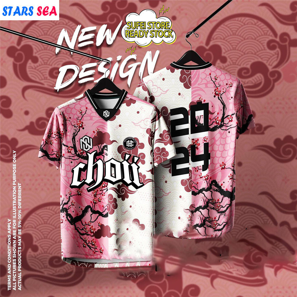 2024 Choii 球衣新設計 Baju 球衣 Lelaki 泰國病毒 Baju 球衣加大碼男式女式 | 蝦皮購物
