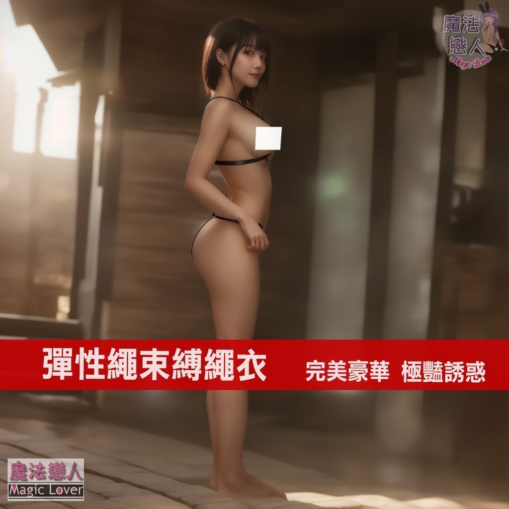 《A6129-17》素人實拍 彈性繩束縛衣緊身鬆緊高彈黑色連體繩衣魔法遊戲服 全館現貨24小時出貨魔法戀人 | 蝦皮購物