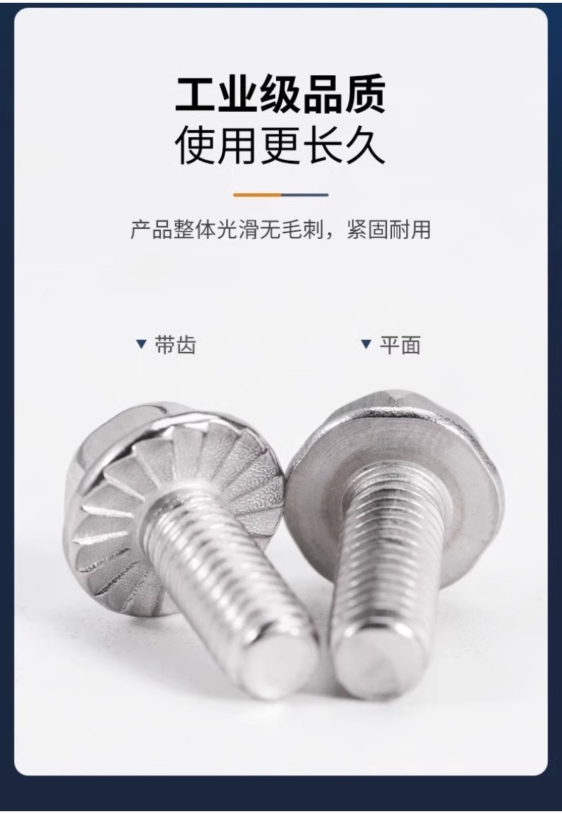 【KZS】M3-M8 304不鏽鋼十字法蘭外六角螺絲 法蘭面螺栓防滑帶墊機螺釘 | 蝦皮購物