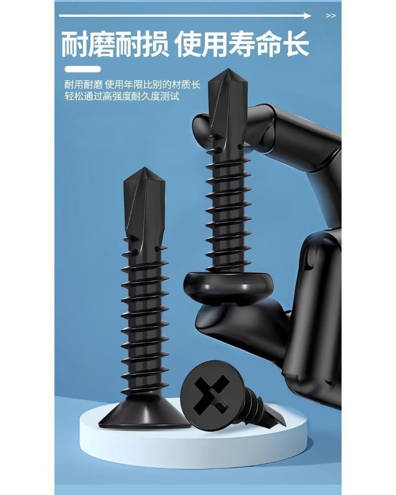 【XNY】410不鏽鋼十字圓頭帶墊鑽尾螺絲鍍鋅大扁頭自攻自鑽燕尾螺釘M4.2M4.8 | 蝦皮購物