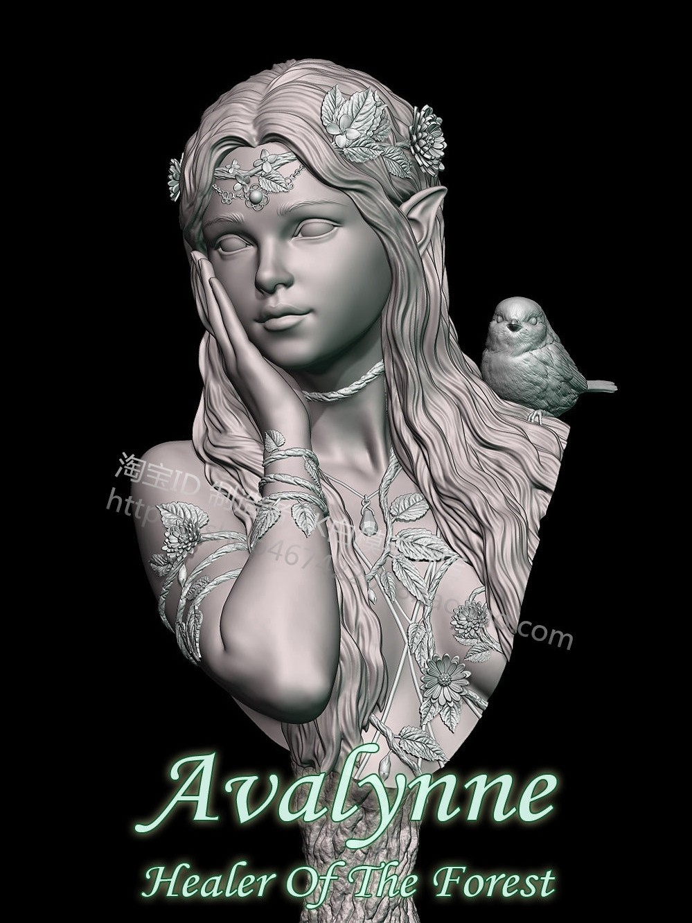 【GK】 1/10人物模型性感醫生美女Avalynne森林治療師半身胸像GK白模手辦 | 蝦皮購物