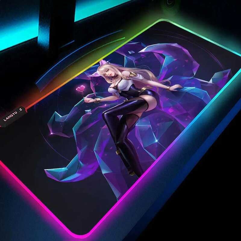 Ahri KDA LOL Jhin 英雄聯盟 Kayn Jinx Thresh Ashe 人偶支撐鼠標墊遊戲鼠標墊 Rg | 蝦皮購物