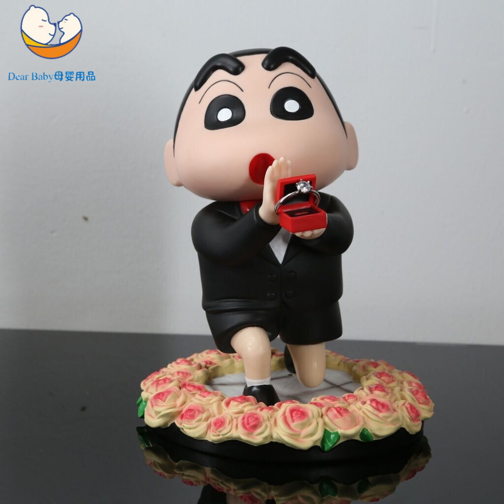 【Dear Baby母嬰用品】 卡通 潮牌 蠟筆小新 擺件 20公分 小新 戒指 七夕節 禮物 求婚 神器 | 蝦皮購物