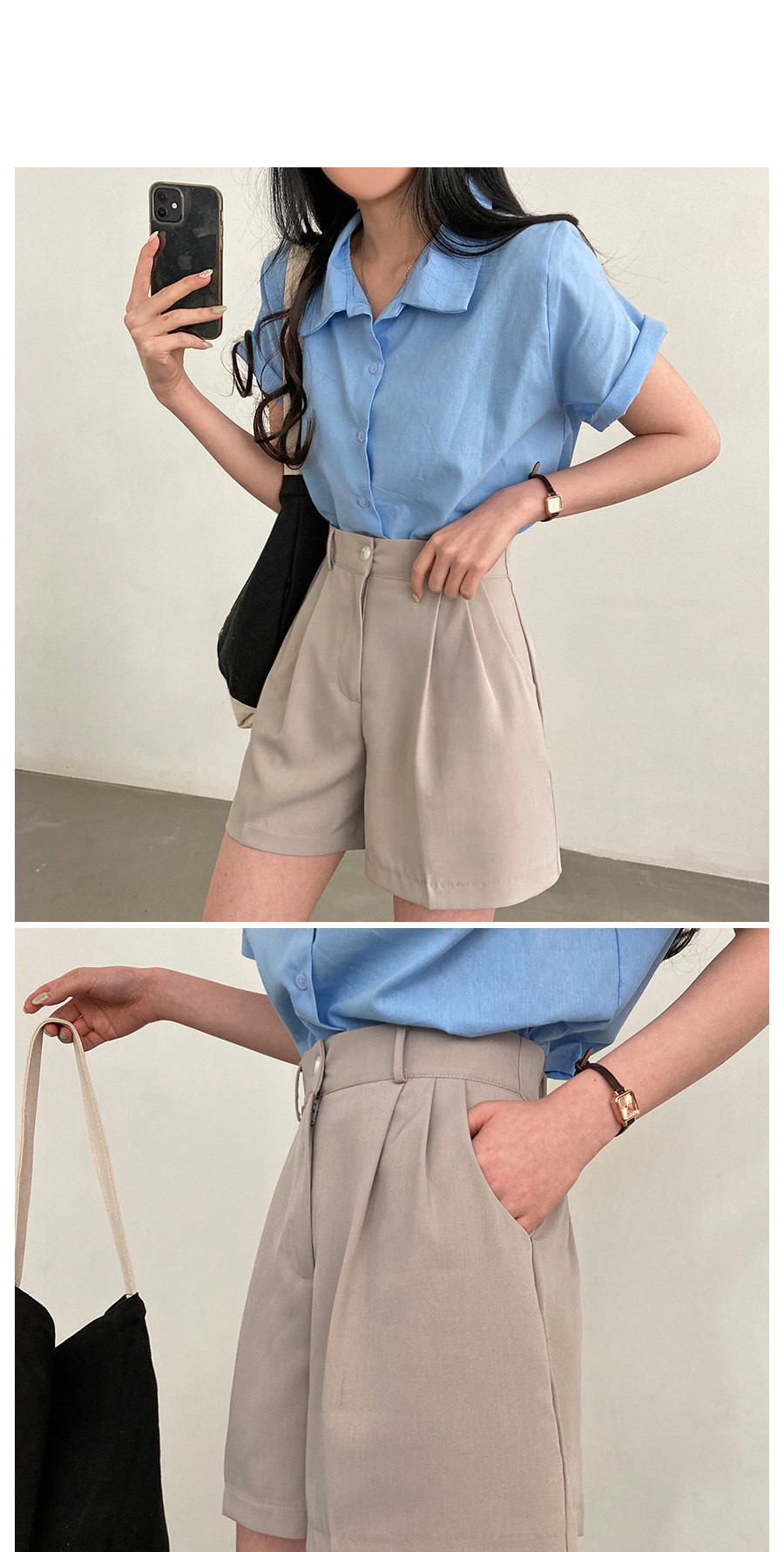 Codibook｜韓國 gifteabox 基本打褶後鬆緊短褲[預購]短褲 西裝褲 女裝 | 蝦皮購物