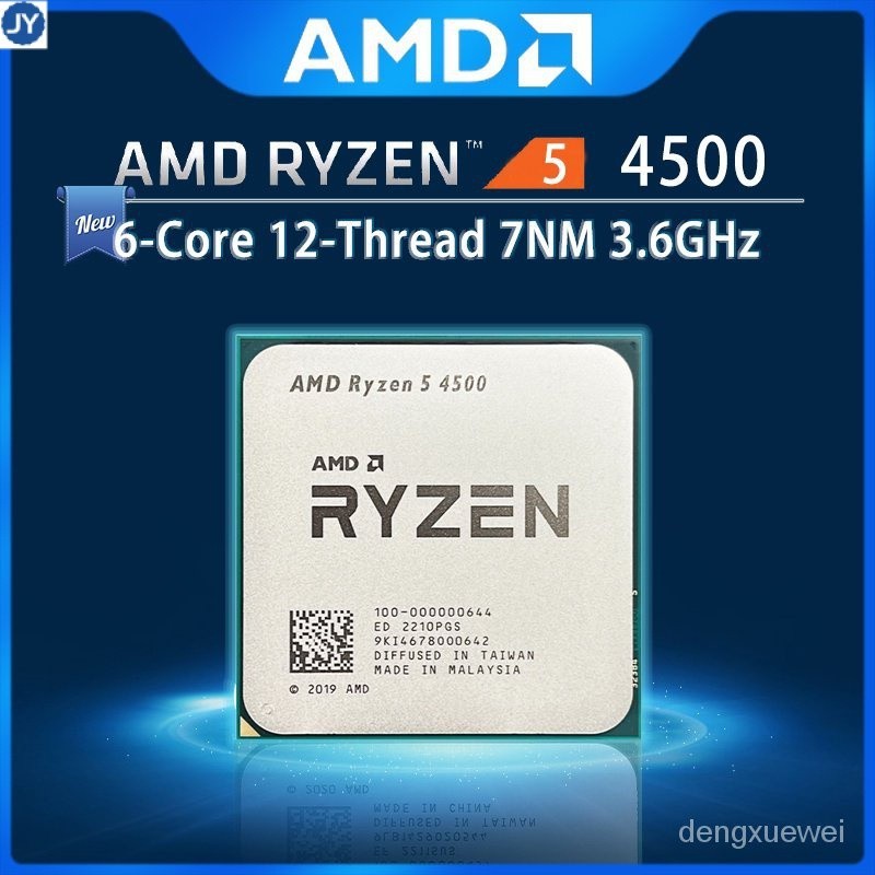 ♞AMD Ryzen 5, R5 4500,3.6 GHz, 6核,12線程,100-0000644,插槽65W, AM | 蝦皮購物