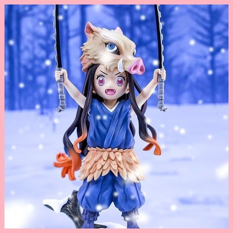 Demon Slayer Kamado Nezuko 鬼滅之刃手辦蘿莉豬豬禰豆子桌面擺件禮物 Hashibira Ino | 蝦皮購物