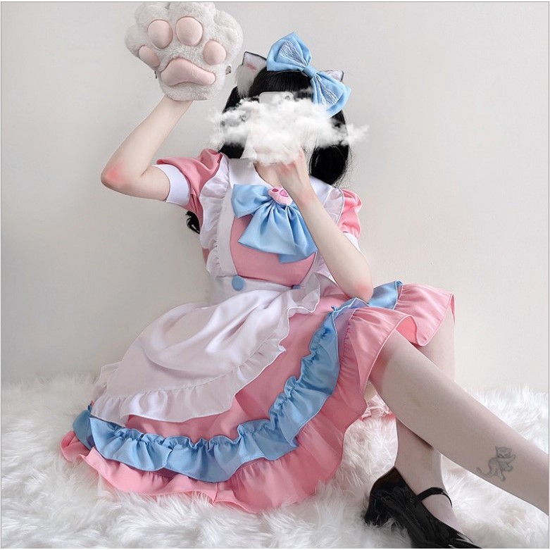【🎀現貨24H速發 】低價促銷 可愛cos女僕裝 粉色cosplay服飾 lolita洛麗塔女僕裝 女裝 粉色女僕裝 | 蝦皮購物