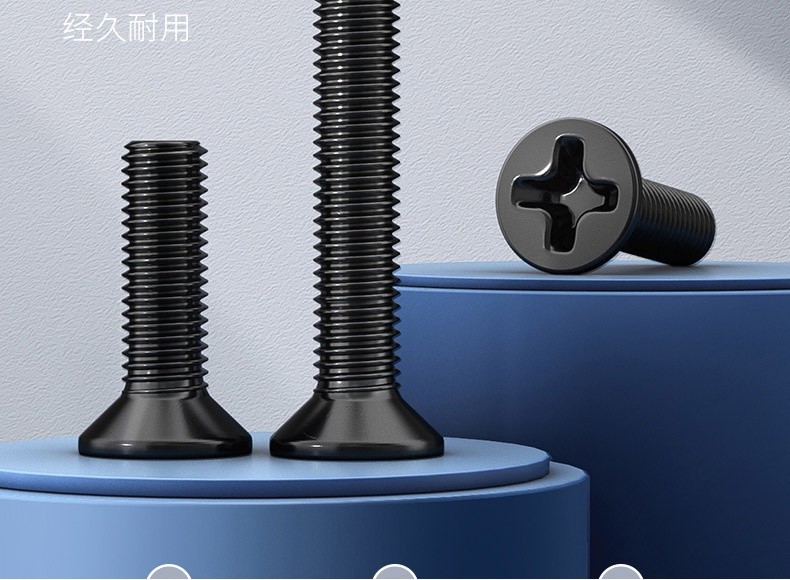 【XJK】304不鏽鋼十字平頭螺絲 黑色十字沉頭 小螺絲釘 M2 M3 M4 M5 M6 | 蝦皮購物