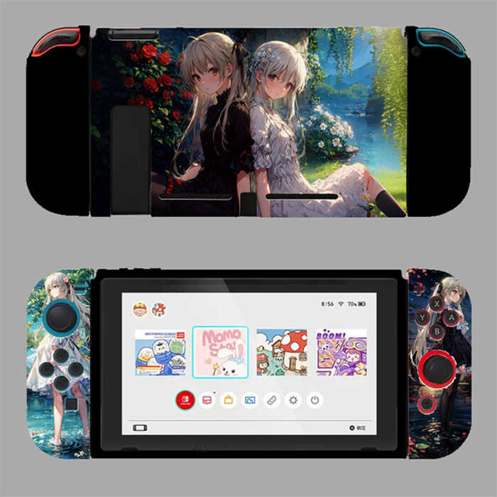 適用於 switch oled保護套 緣之空 春日野穹 遊戲機ns軟殼磨砂 f9b | 蝦皮購物