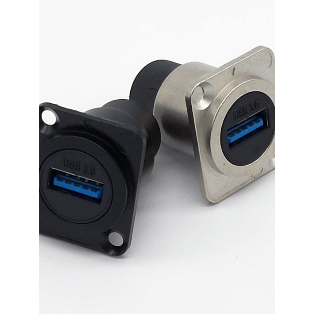 品質超好~ D型USB2.0 USB3.0殼箱體固定母座 USB數據信號延長傳輸面板式插座 | 蝦皮購物